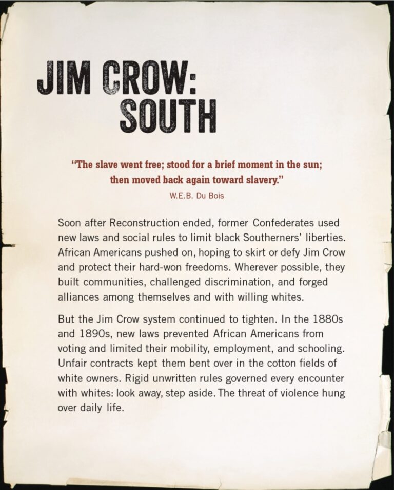The Rise of Jim Crow, 1877–1900 – Black Citizenship in the Age of Jim Crow